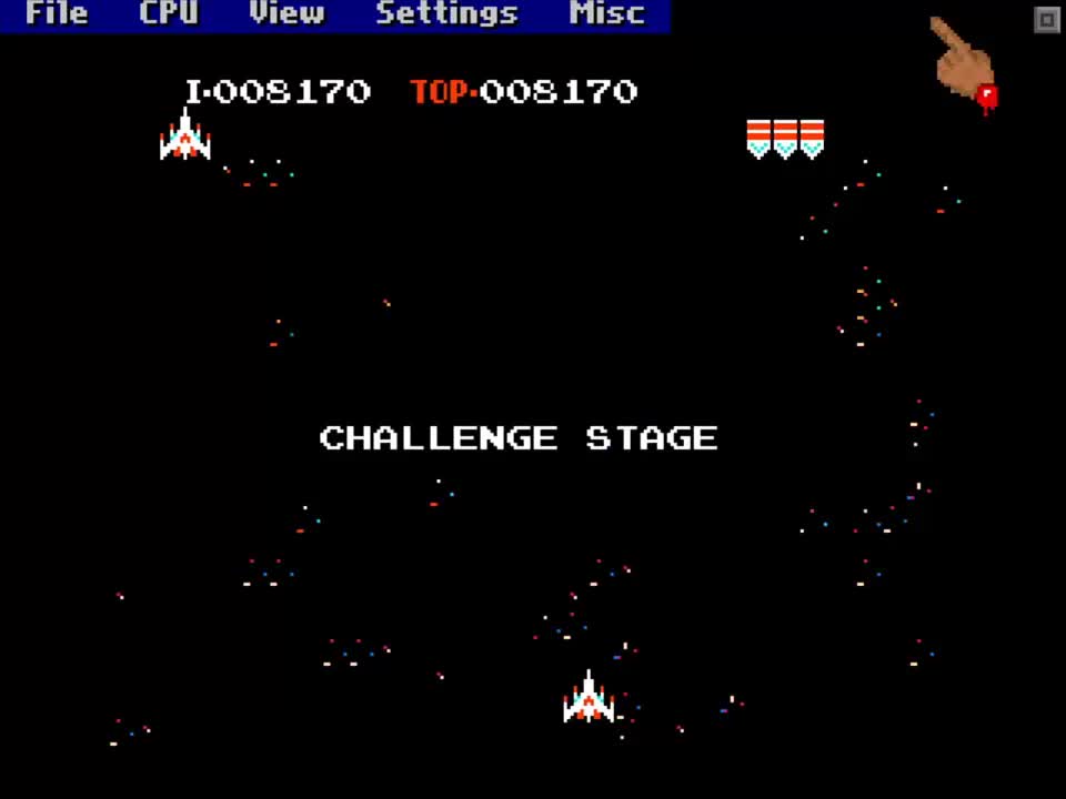 Galaga Atari 1983 Prototype and Gaplus NES version Played on Nesticle ...