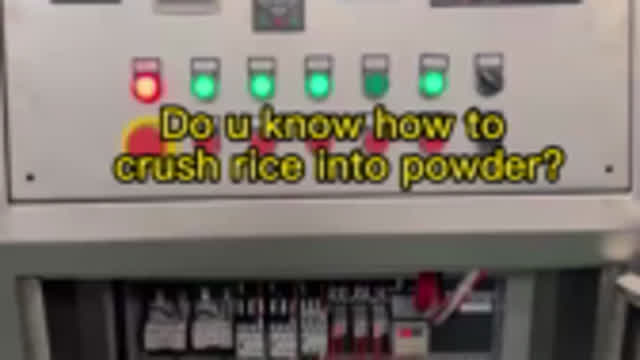 Do u know how to crush rice into powder by rice grinding machine? - VidLii